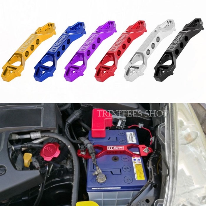 REVO D1-SPEC Aluminum Car Battery Tie Down Brace Alloy Battery Fasten ...