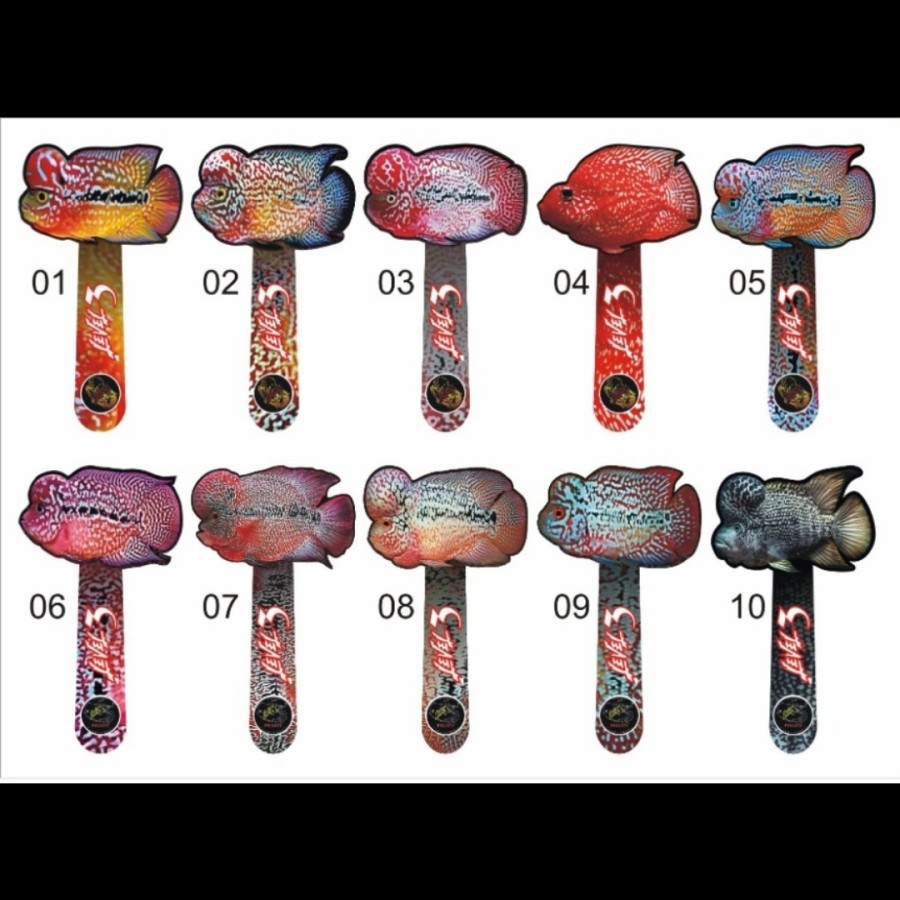 GANTUNGAN Small Louhan Fish Puppet Full Aclyric For Mental Keychain ...