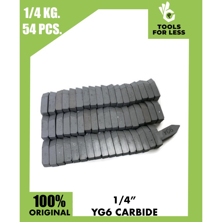 Heavy Duty YG6 Carbide 1/4kg. - (1/4, 5/16. 3/8. 1/2, 5/8, or 1 ...