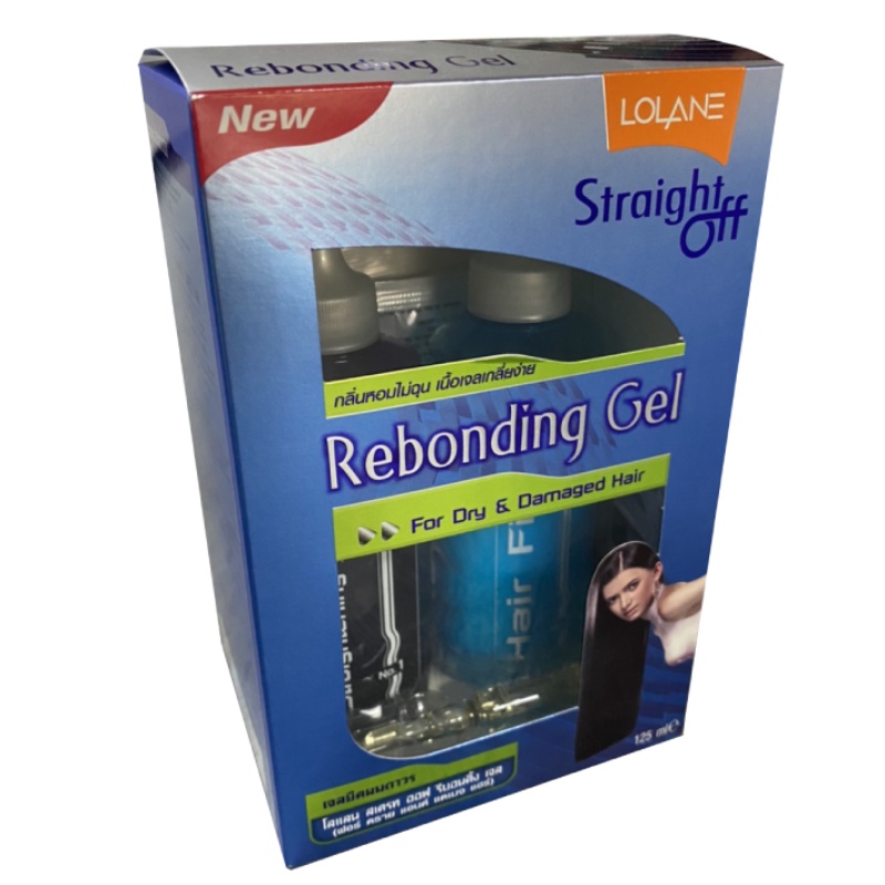 LOLANE Straight Off Rebonding Gel Kit for Dry & Damaged Hair Authentic ...