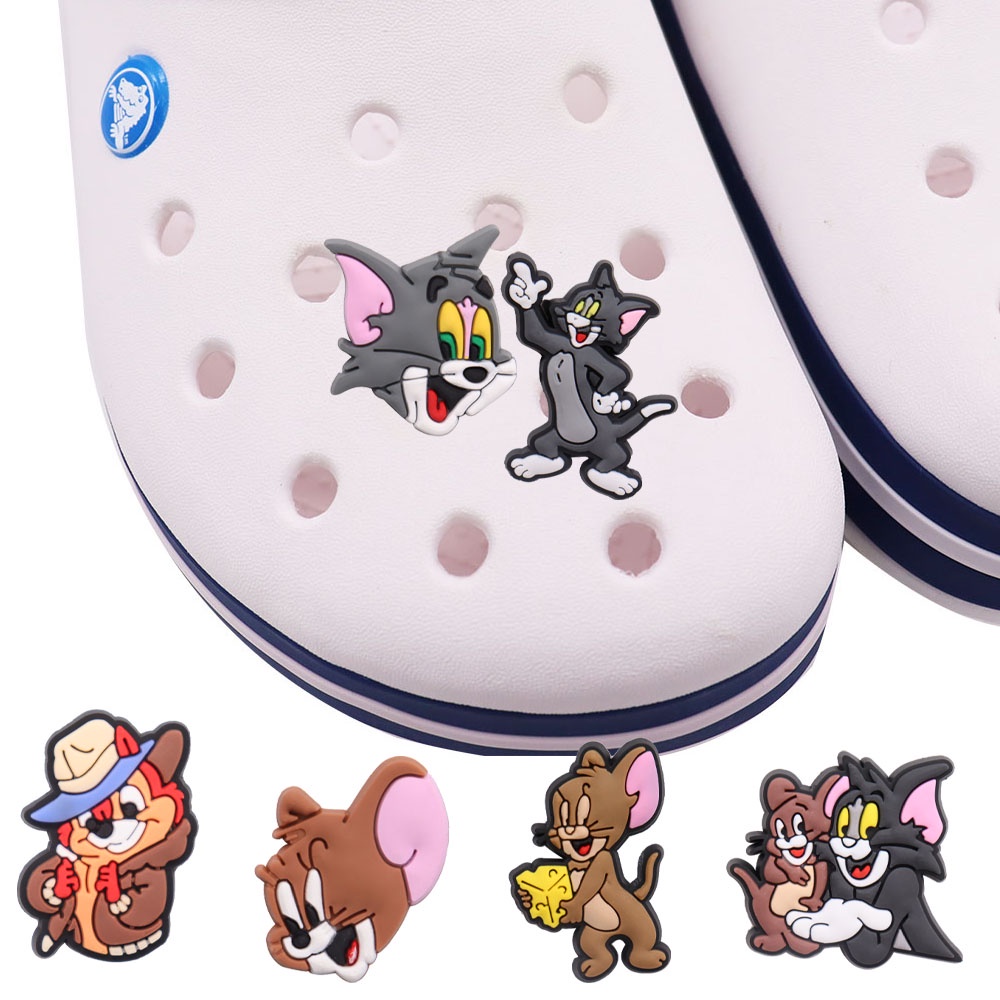 Cute Tom and Jerry jibitz Charm Animal design Jibbits Mouse Cat Jibits ...