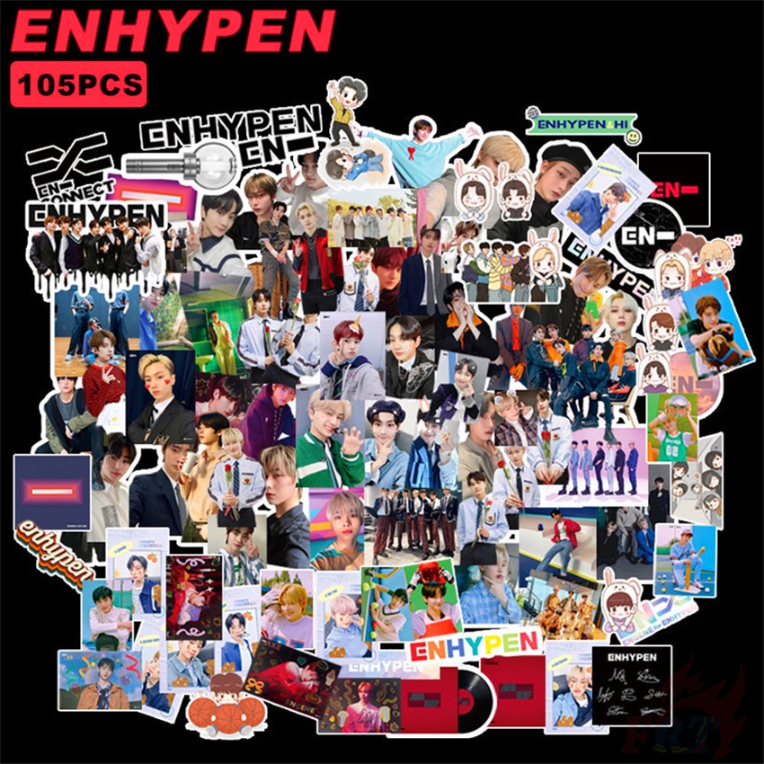 105Pcs/Set ENHYPEN Series 01 Stickers KPOP Superstar Singer DIY Fashion ...