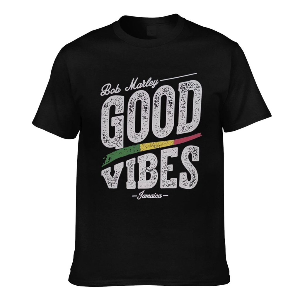 Bob Marley Good Vibes Reggae Rastafari Peace Rasta Men's Cotton T ...