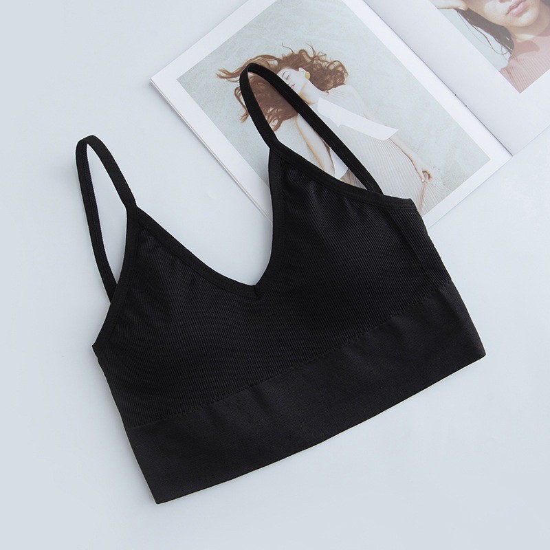 LSJ Korean U back bra with padded sports yoga Backless | Shopee Philippines