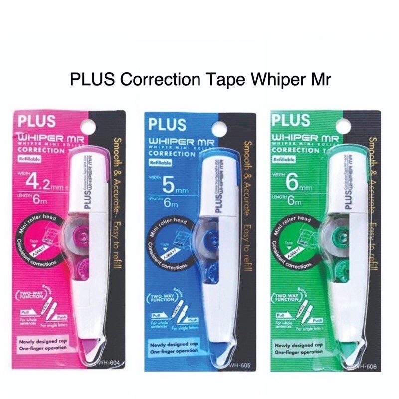 Plus Correction Tape WHPER MR (Refillable) | Shopee Philippines