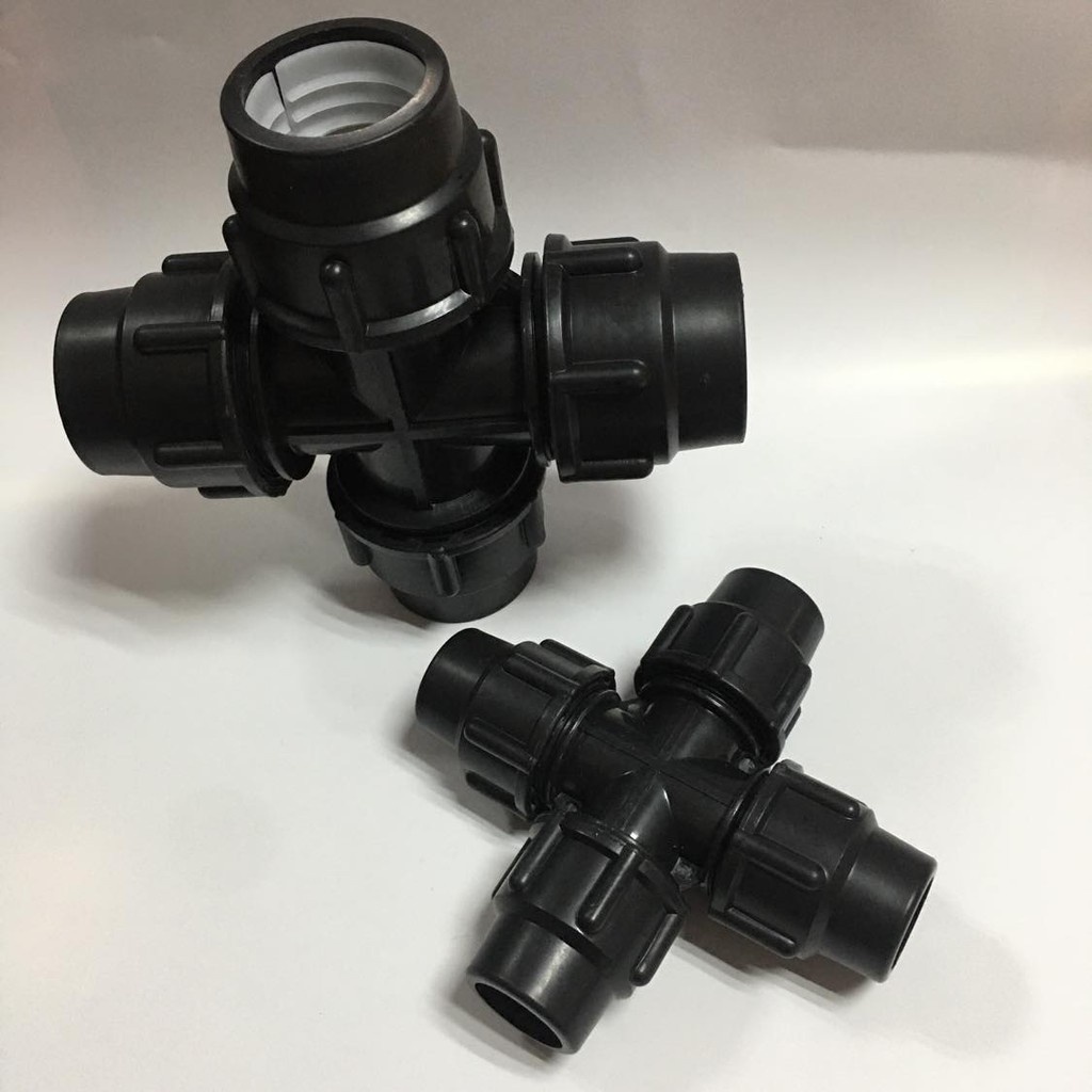 PE COMPRESSION FITTINGS CROSS TEE 20MM 25MM 32MM | Shopee Philippines