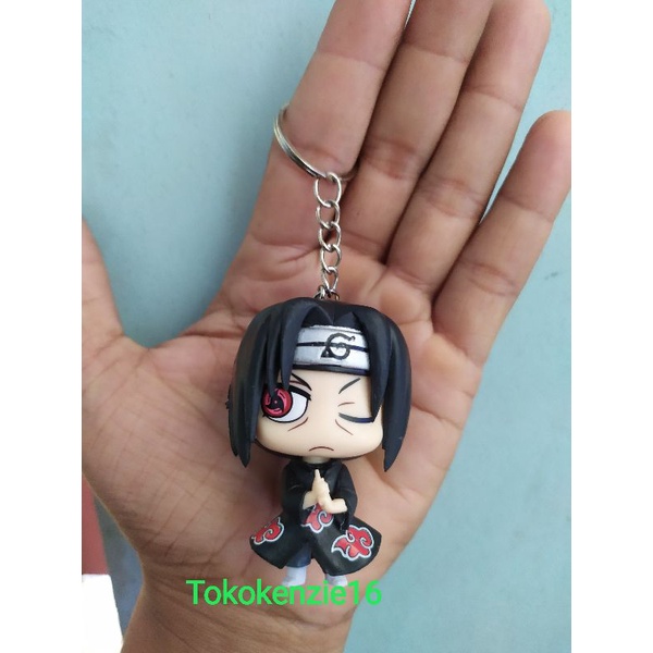 Naruto Kakashi sasuke sakura obito Itachi chibi action figure Key Chain ...
