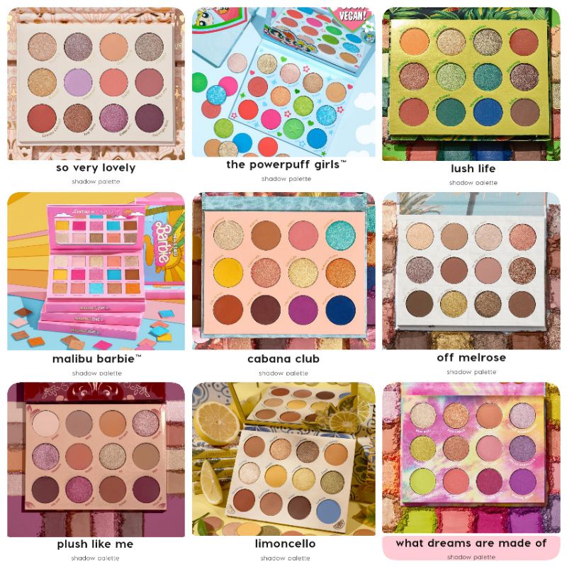 COLOURPOP Colorpop 12 pans Eyeshadow Palette 2021: Limoncello, Off ...