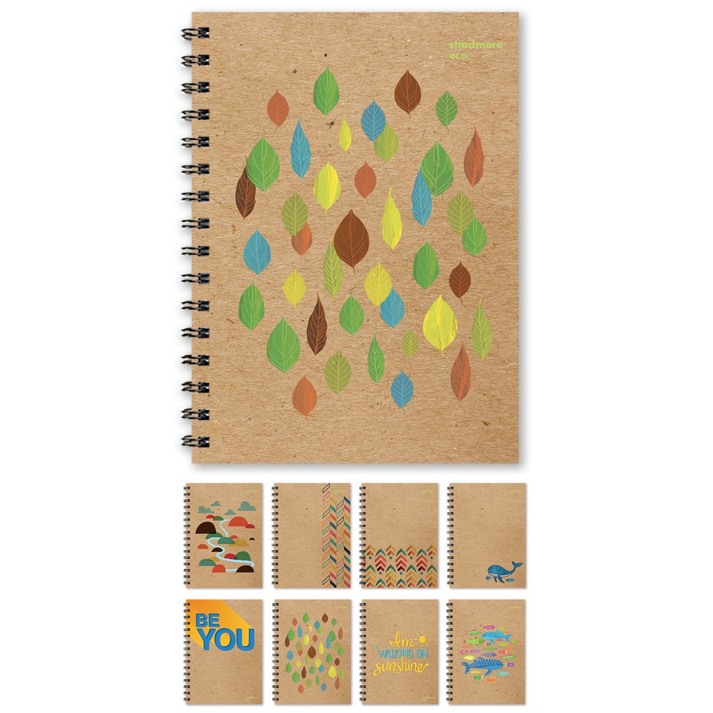 Stradmore Eco Spiral Notebook S18 6 x 8 in (Assorted Only) | Shopee ...
