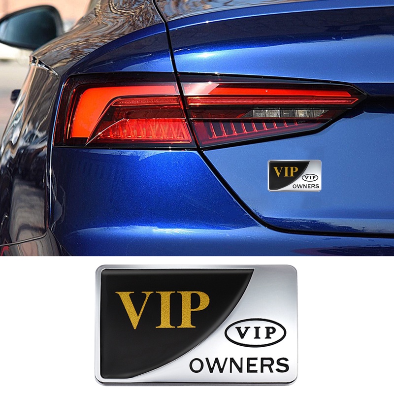 1Piece For VIP Logo Car Logo Window Emblem VIP OWNERS Sticker Auto Body ...
