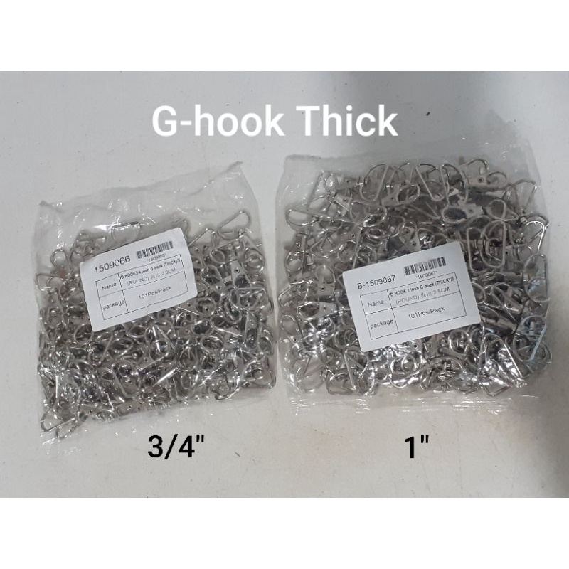 G-hook Thick 1"/ 3/4" (100pcs) | Shopee Philippines