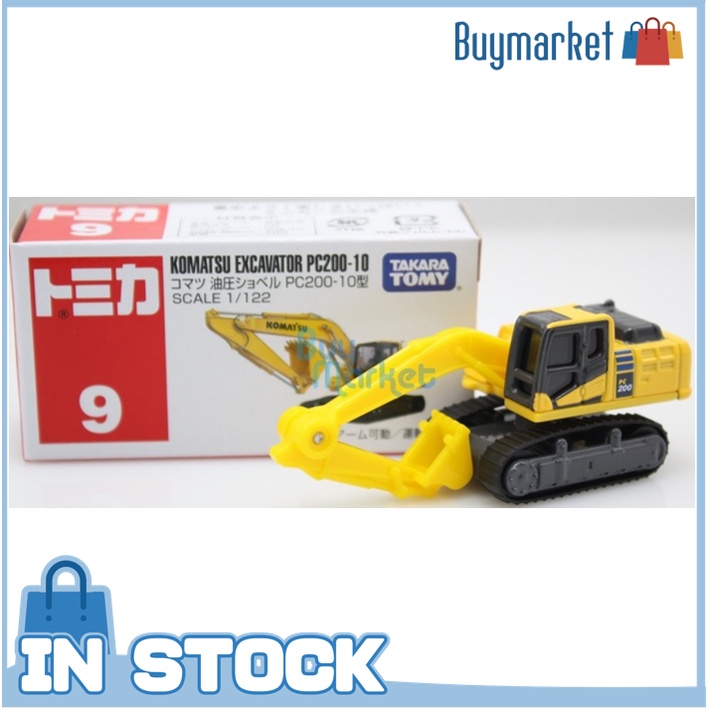 [Original] Takara Tomica Tomy #9 Komatsu Excavator PC200-10 1/122 ...