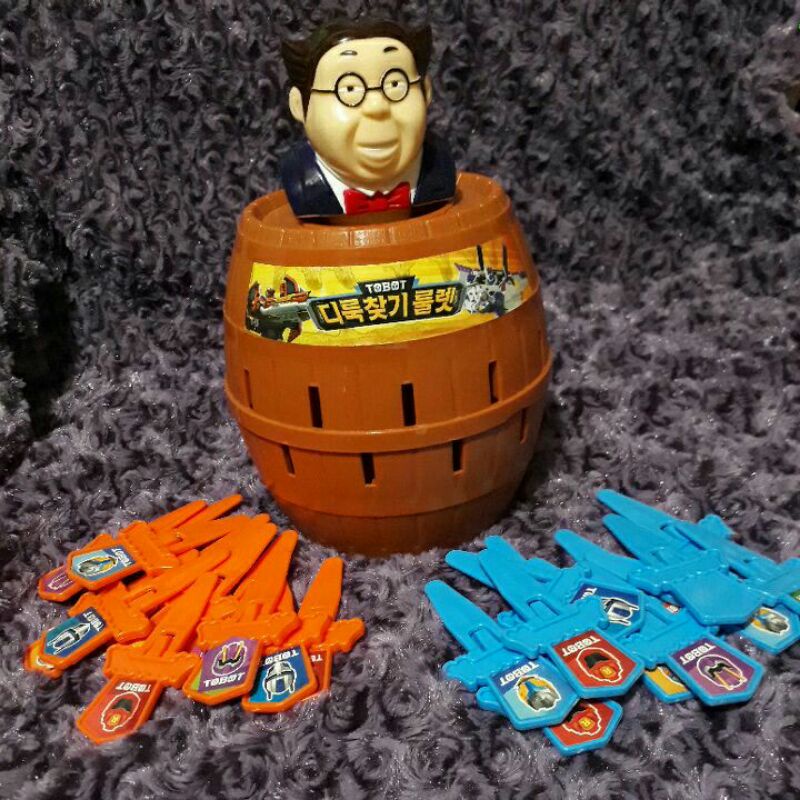 pop up Jumping man barrel sword fun for group game kids | Shopee ...