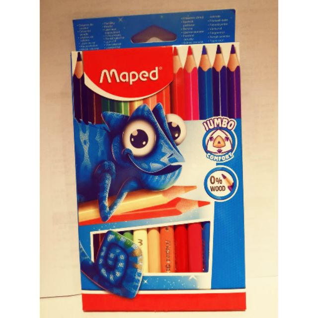 MAPED JUMBO COLOR PENCIL - SET OF 12 | Shopee Philippines