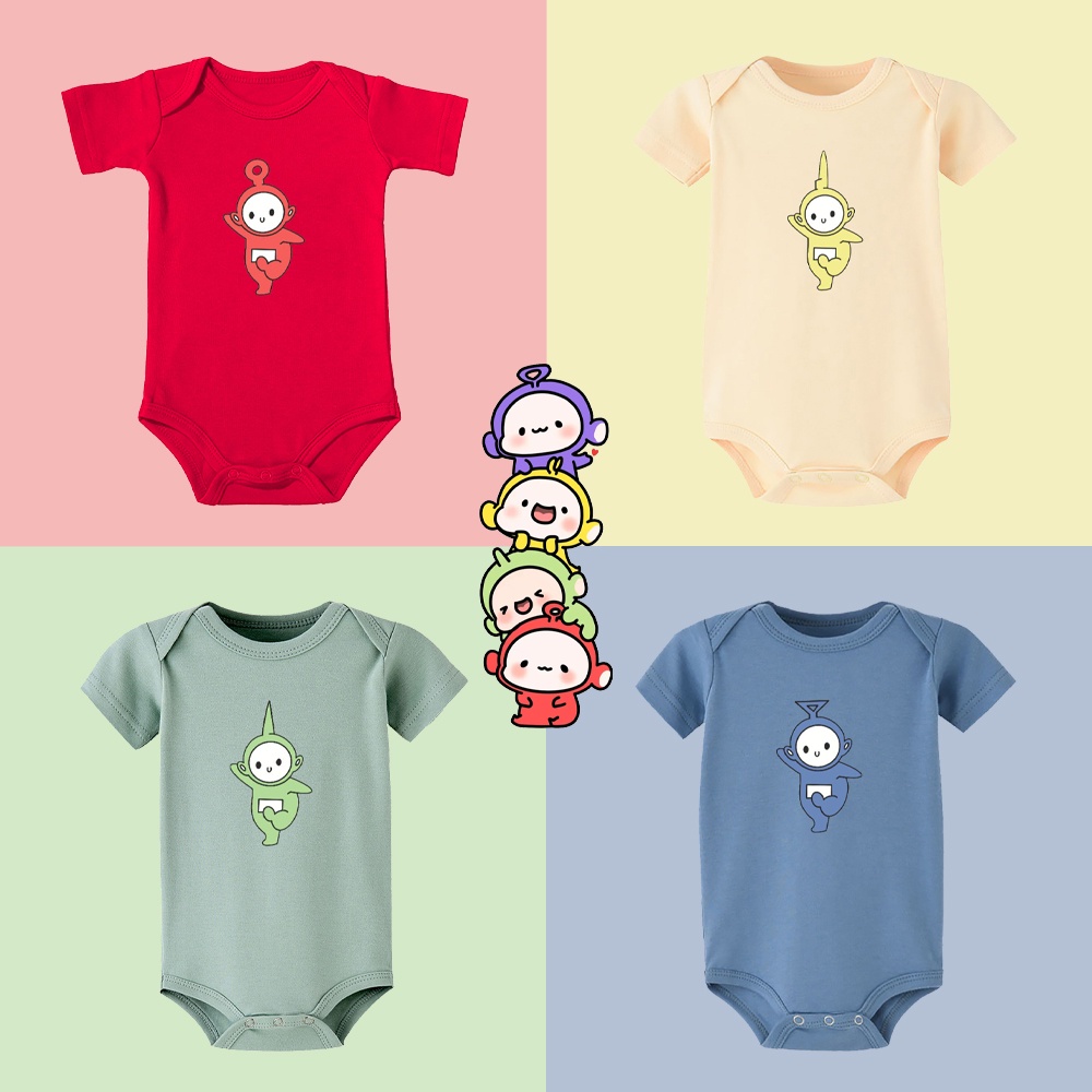 Teletubbies Series Print Fashion Cotton Baby Onesie Cartoon Newborn ...