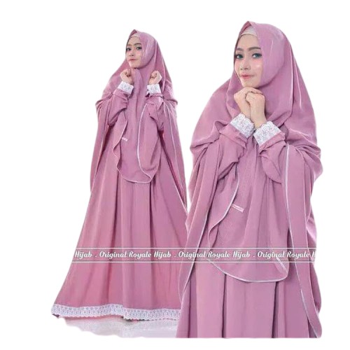 Popyna - Mariam Syari Xl Gamis Set Hijab Gamis Jumbo Big Size Gamis ...
