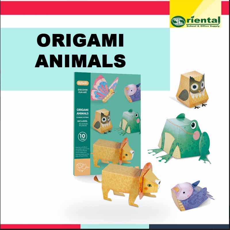 3D Origami Paper Animals - 10 Animal Patterns Craft Toy Handwork Book ...