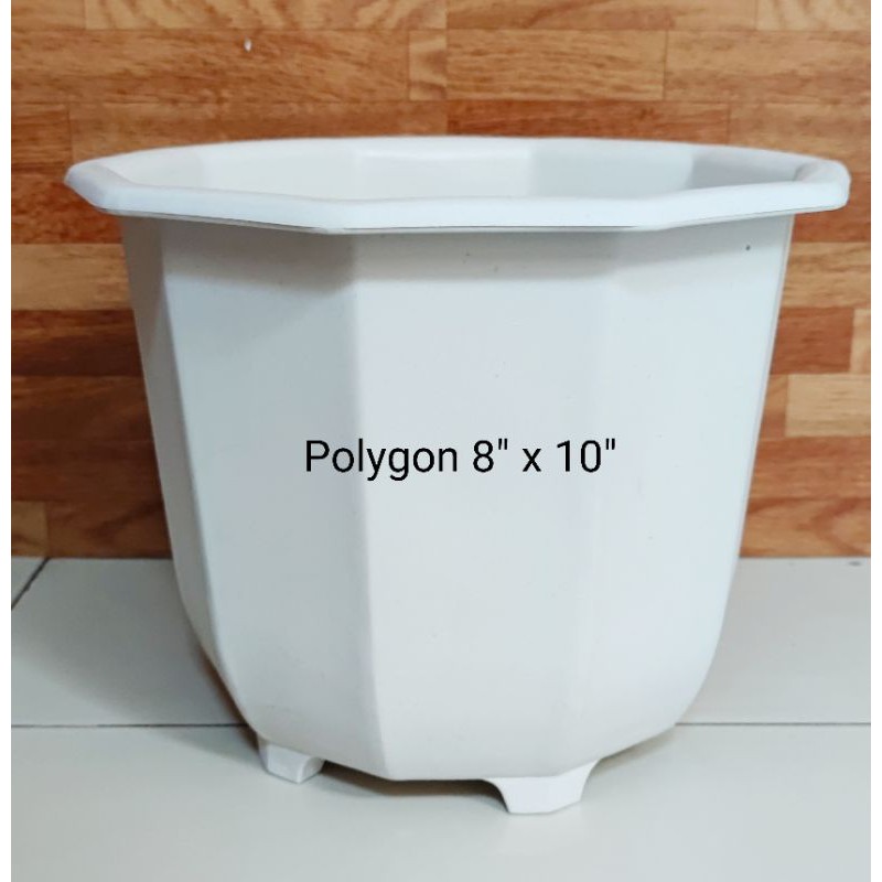 Plastic Polygon Pot 8" x 10" Plastic Plant Pot / Makapal / Murang Paso ...