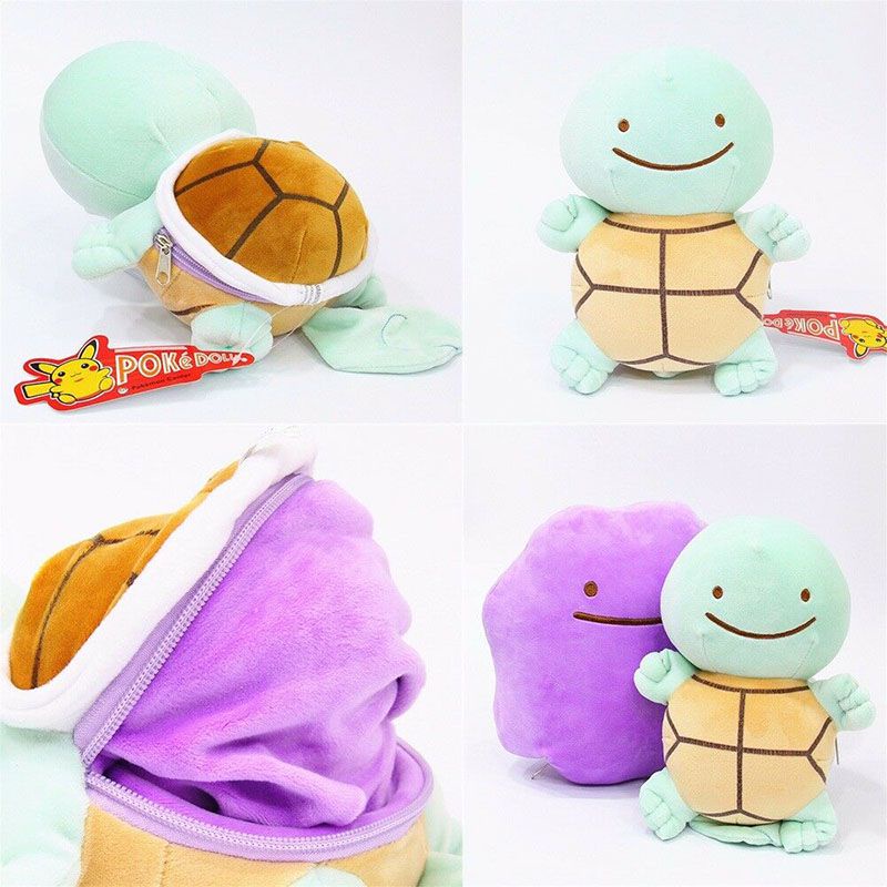 HYC Humey Anime Pokemon Dolls Ditto Reversible Pillow Cushion Transform ...