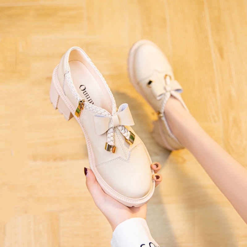 kasut perempuan Women Hollow Sandals Shallow Mouth Shoes female British ...