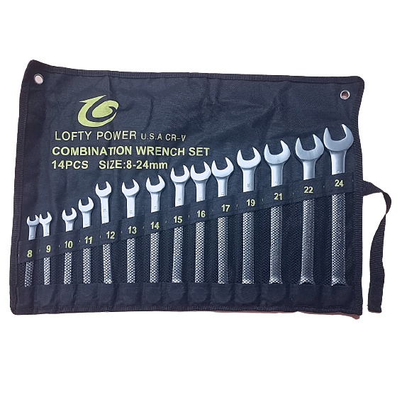 HT1290 Heavy Duty Professional Chrome Vanadium Combination Wrench Set ...