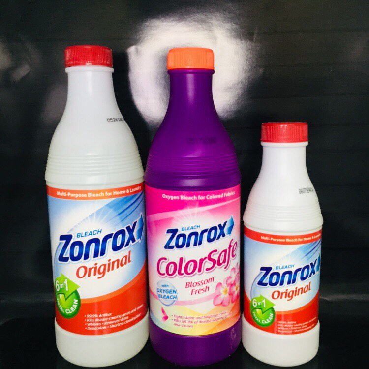 Zonrox Original Bleach 500ml & 250ml , Zonrox Color Safe 450ml | Shopee ...