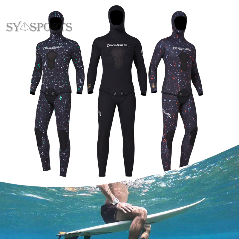 JUNHAIINS Open Cell Wetsuit 1.5mm 3mm CR Neoprene Spearfishing Men ...