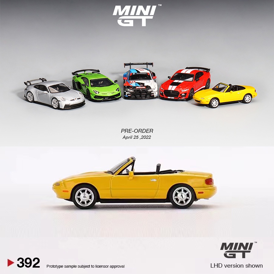 MINI GT 1:64 Model Car Mazda Miata MX-5 (NA) Alloy Die-Cast Vehicle ...