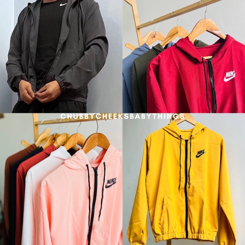 TASLAN WINDBREAKER JACKET WITH ZIPPER AND HOOD UNISEX (PLUS SIZE ...