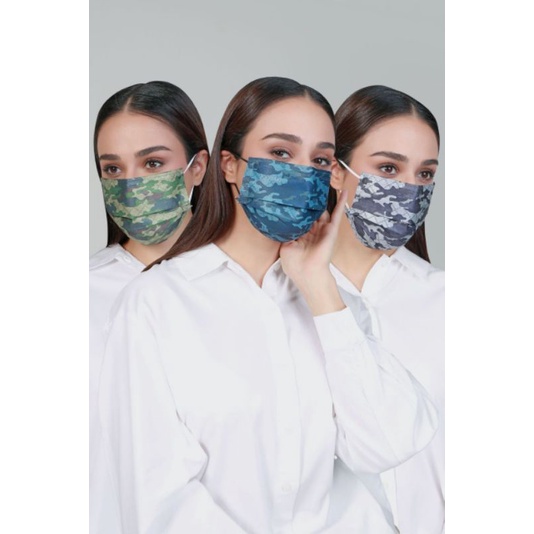 Jovian 3 ply Army Series Mask | Shopee Philippines
