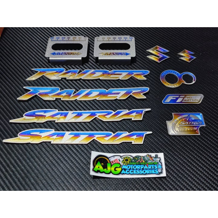 Titanium Emblem set for Raider 150 FI / Carb | Shopee Philippines