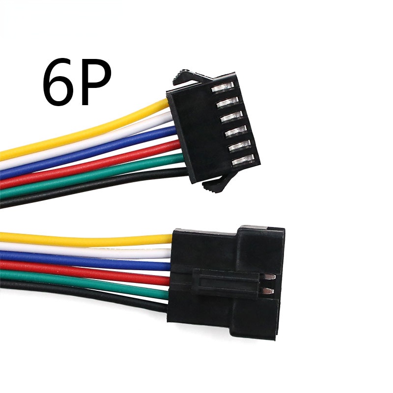 10 pairs 10cm jst sm 2p 3p 4p 5p 6p male connector plug for female, wire connector led strips ...
