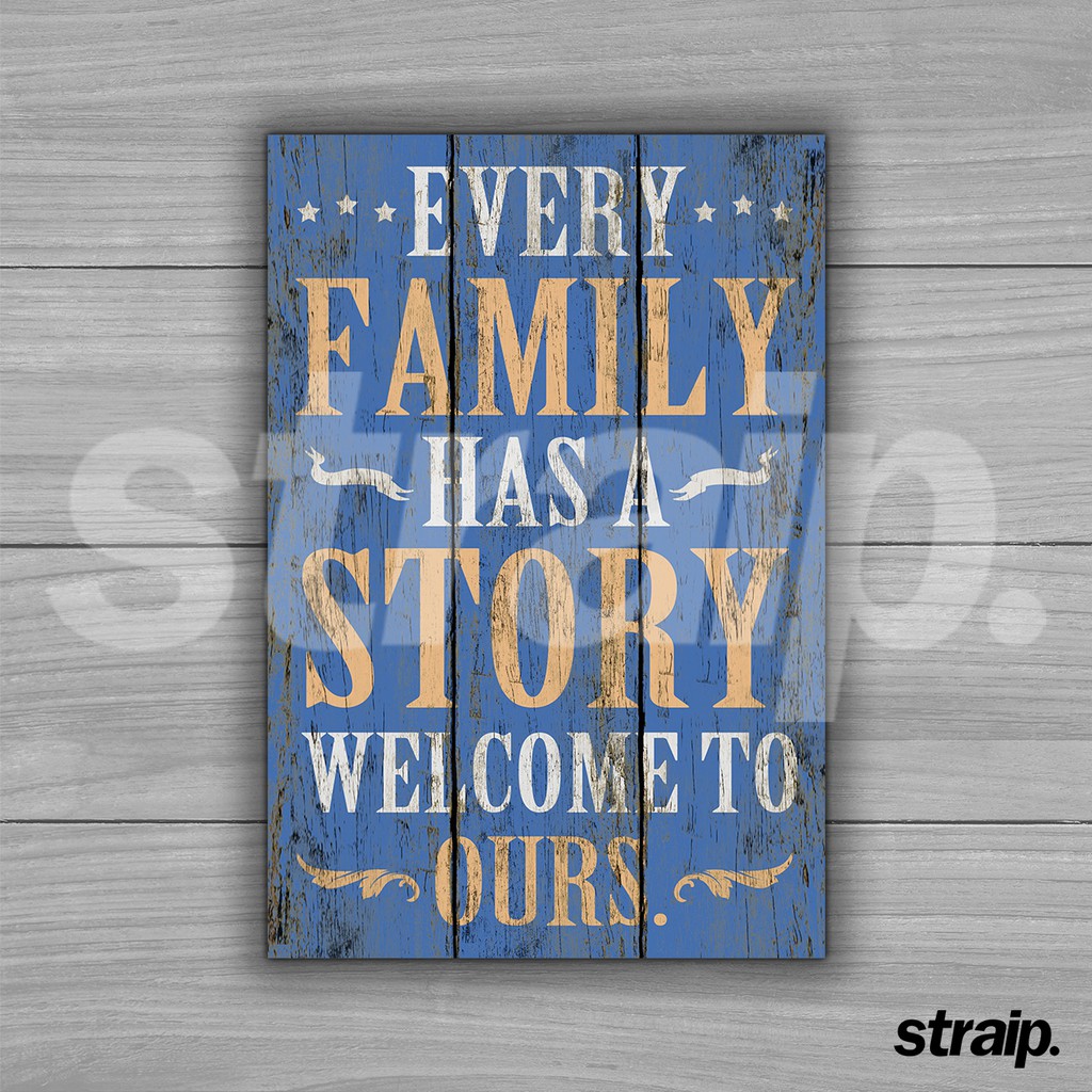 KAYU Home FAMILY Wooden SIGN POSTER - EVERY FAMILY | Shopee Philippines