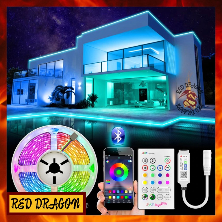 RGB 5M 300 Color Led Strip Light with Remote Control Waterproof ...