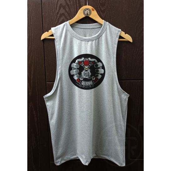 QUESO Premium Muscle Tee's Sando for Men with Front and Back print ...