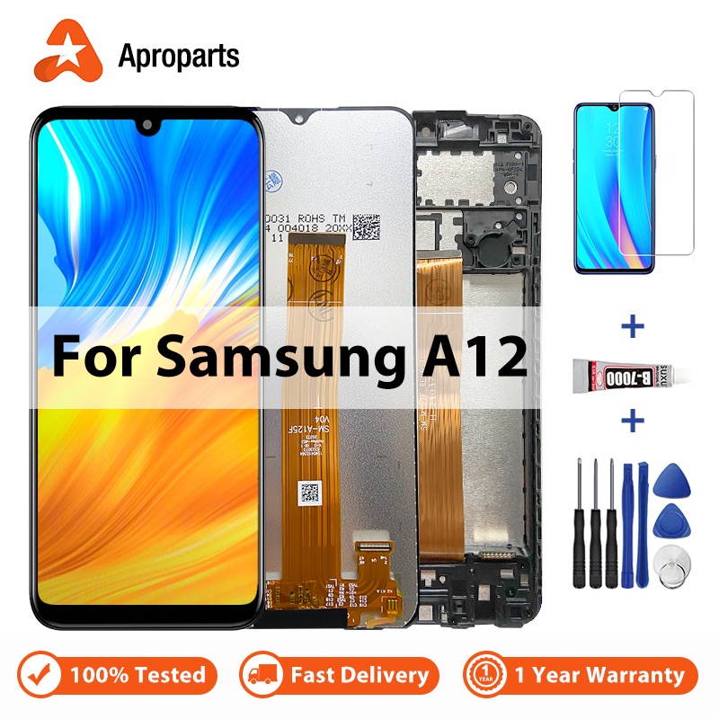 LCD For Samsung Galaxy A12 A125F / A12 Nacho A127 / A02 / M02 Display Touch Screen Digitizer ...