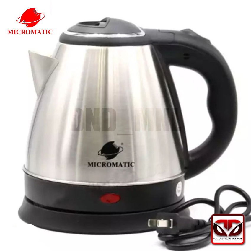 D&D Micromatic MCK-1210 1.2L stainless steel Electric Kettle | Shopee ...