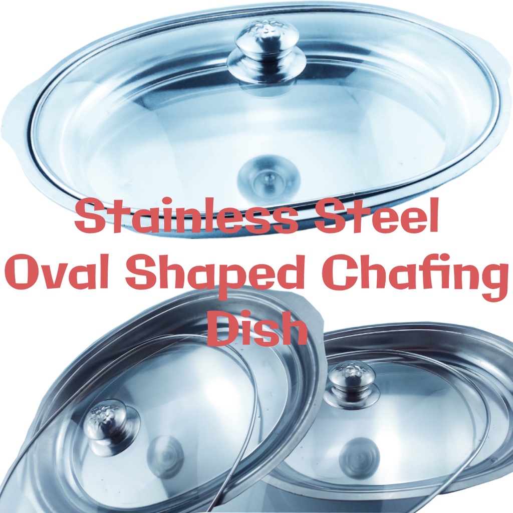 Stainless Steel Oval Shaped Chafing Dish 25/37/7.5 (WXLXH) in cm ...