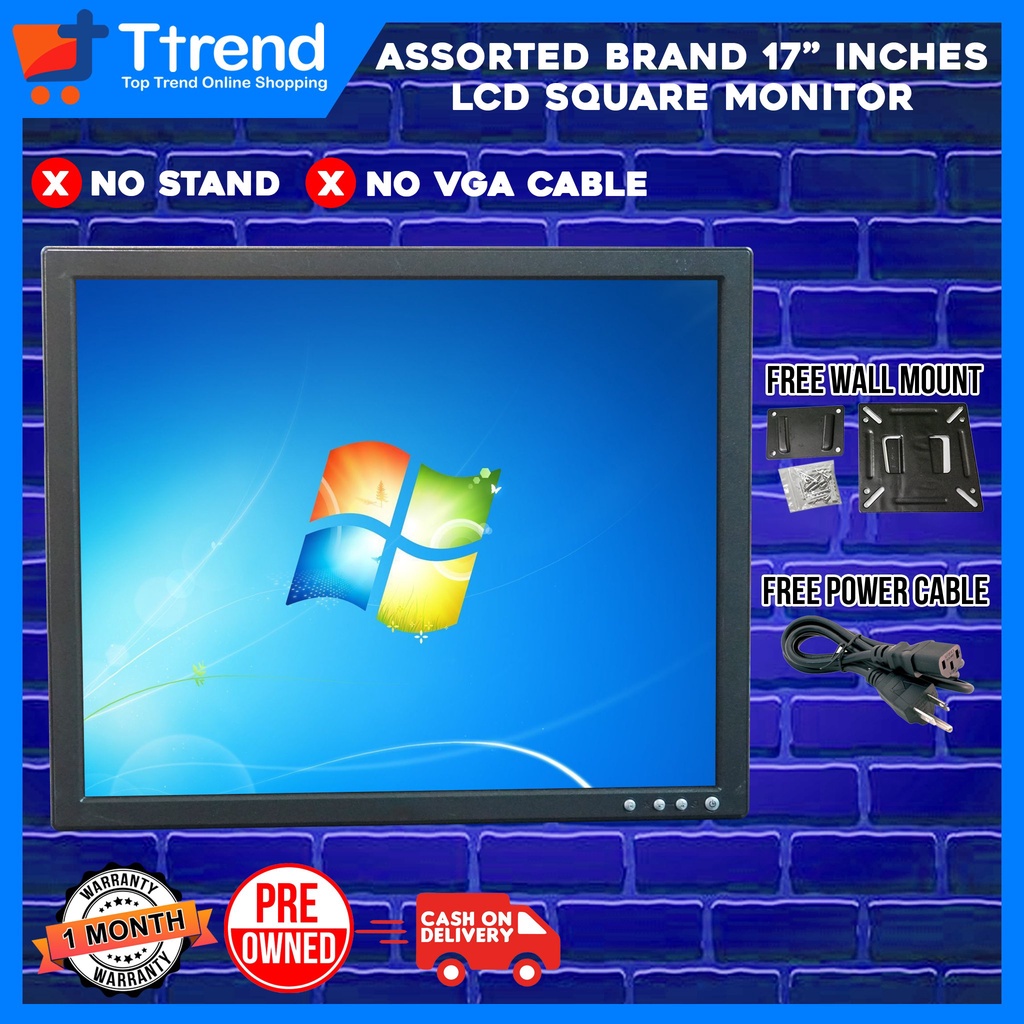 TTREND ASSORTED CLASS B 17"/ 19" Square LCD Monitor NO STAND for PC ...