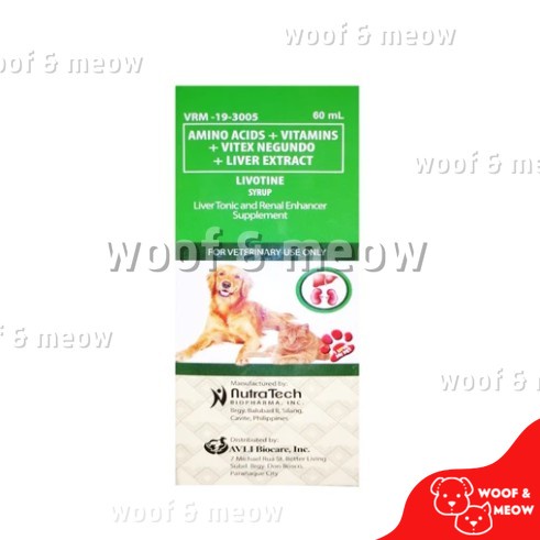 LIVOTINE SYRUP 60mL (Liver Tonic and Renal Enhancer Supplement ...