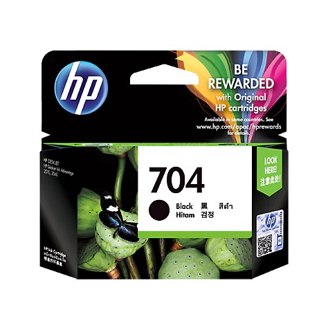 HP 704 Black Original Ink Advantage Cartridge (CN692AA) | Shopee ...