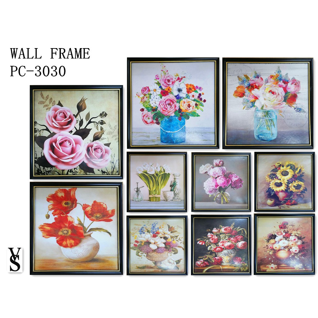 [VS] WALL FRAME PAPER WALL FRAME FLOWERS DESIGN READY FOR YOUR WALL ...