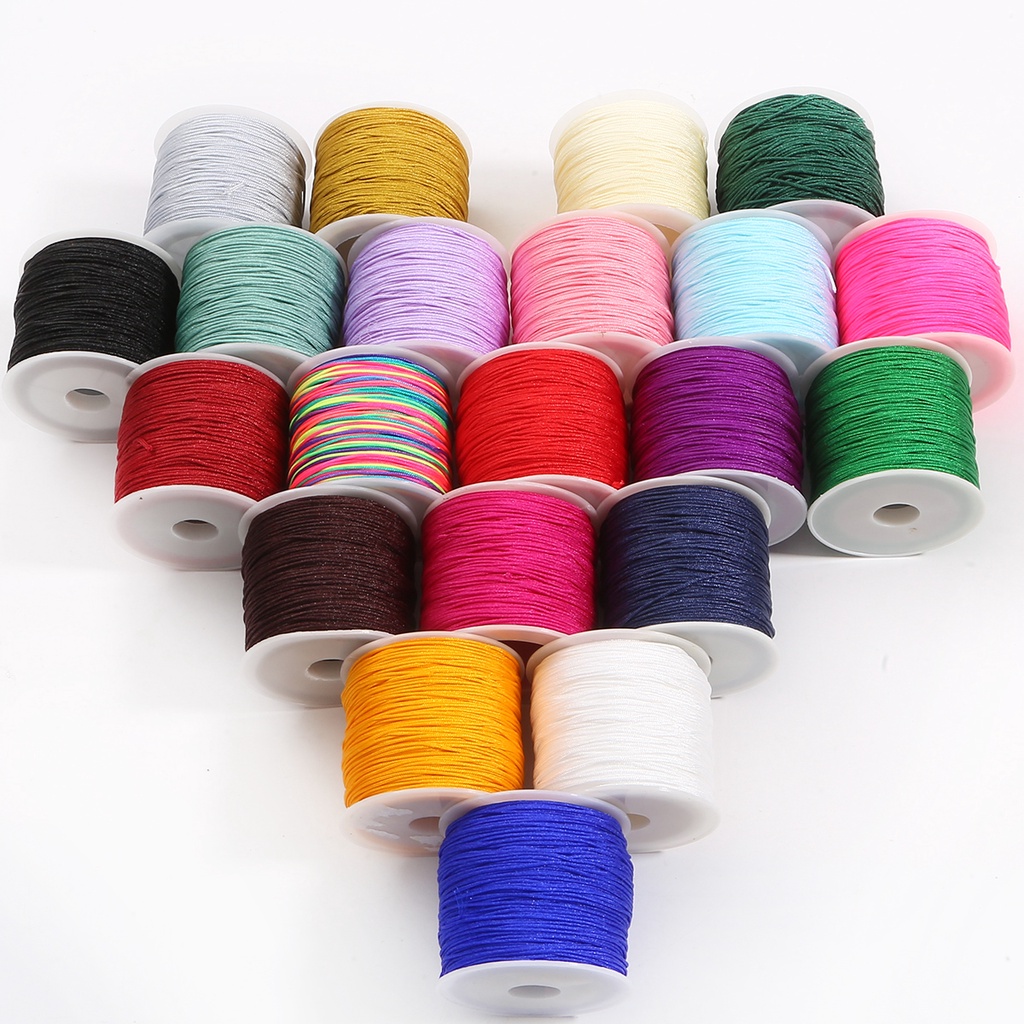 50meters 0.8mm Nylon Thread Cotton Thread String DIY Beaded Braided ...
