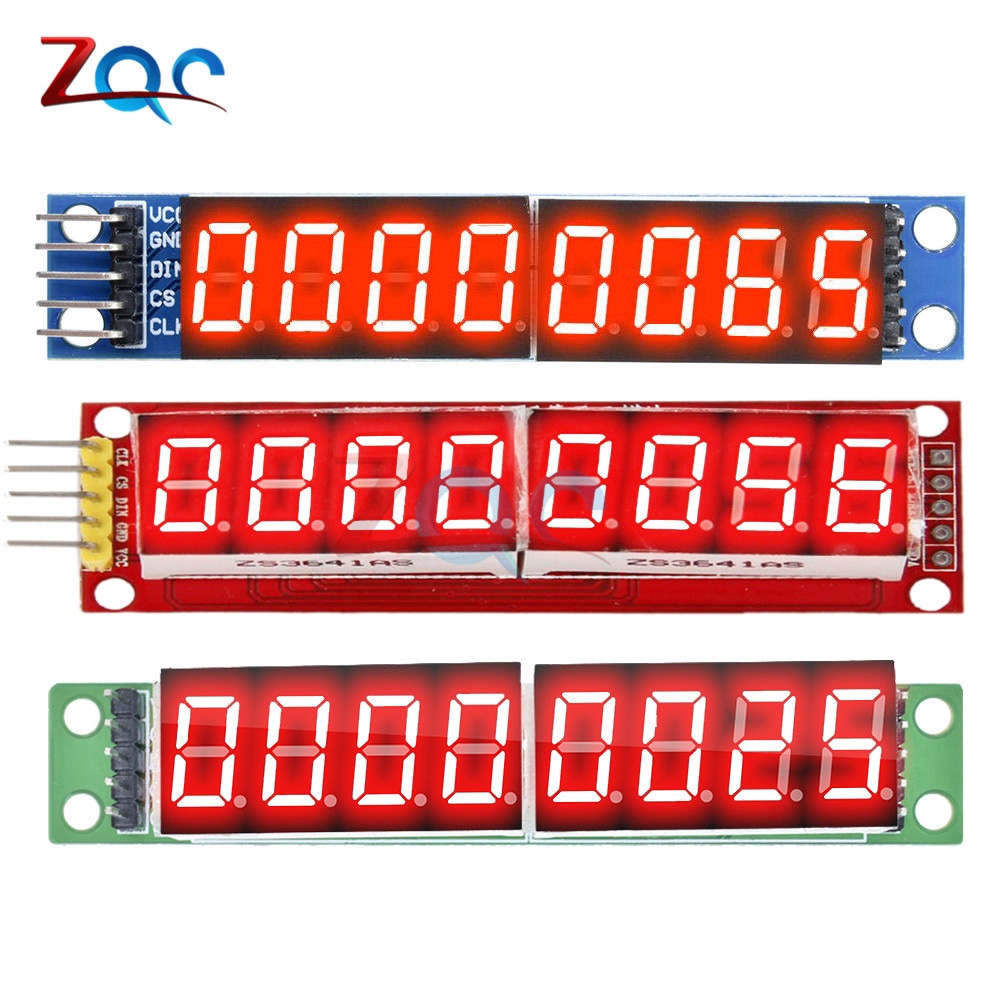 Red/Blue/Green Board MAX7219 8 Digit LED Tube Display Control Module ...
