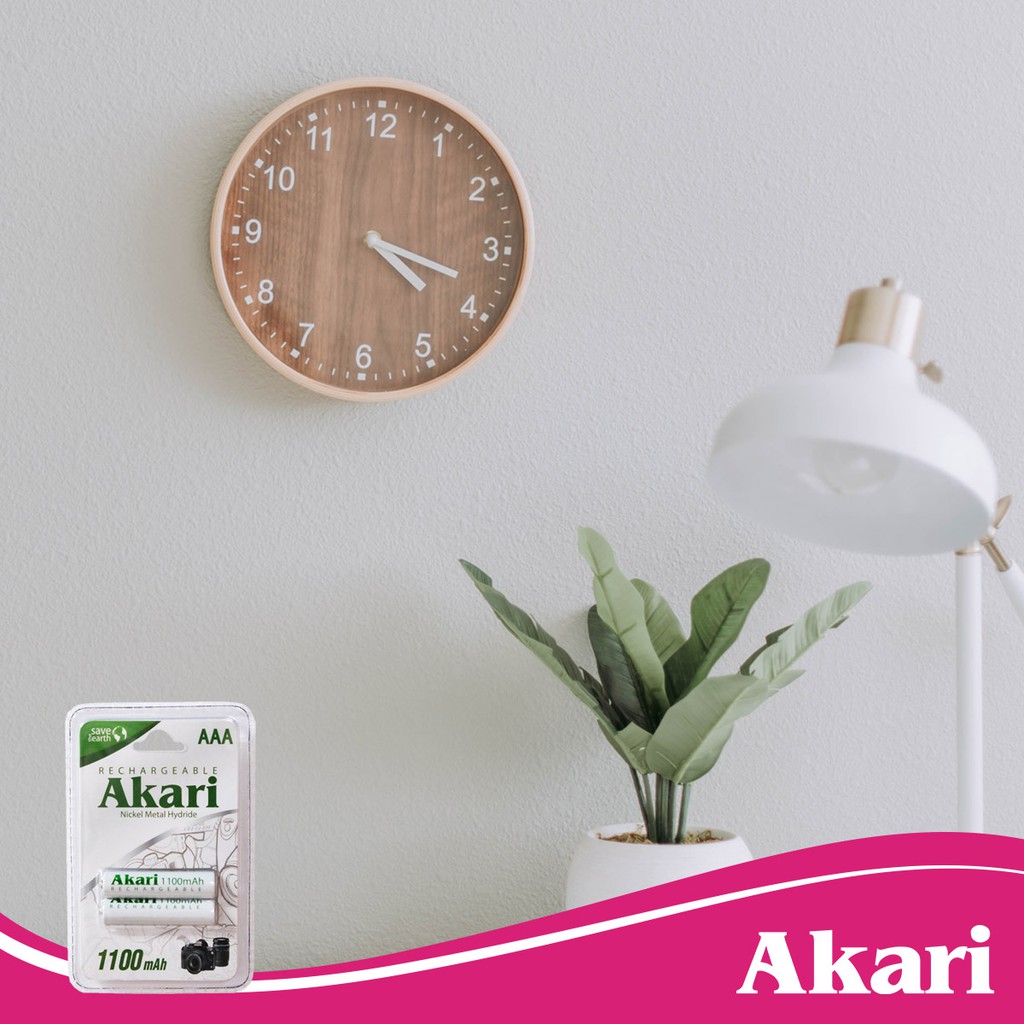 Akari Rechargeable Battery AAA (ARB1100MH-BP2) | Shopee Philippines