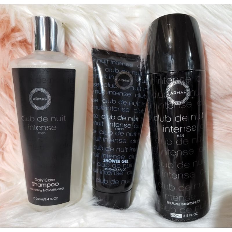 Armaf Club de Nuit Intense Men (CDNIM) Shampoo, Shower Gel, Body Spray ...