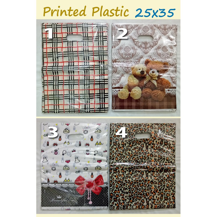 Printed Plastic Bag (12pcs) | Shopee Philippines