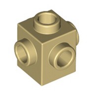 Lego Part 4733 - Modified Brick 1x1 Studs on 4 Sides (5pcs per Lot ...