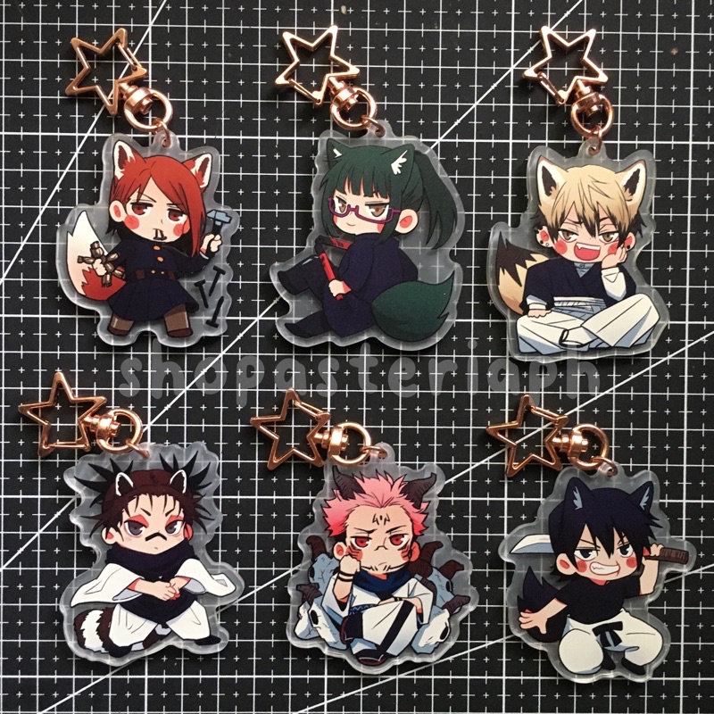LStrikesArt Jujutsu Kaisen Charms Keyring Keychain JJK FMG | Shopee ...