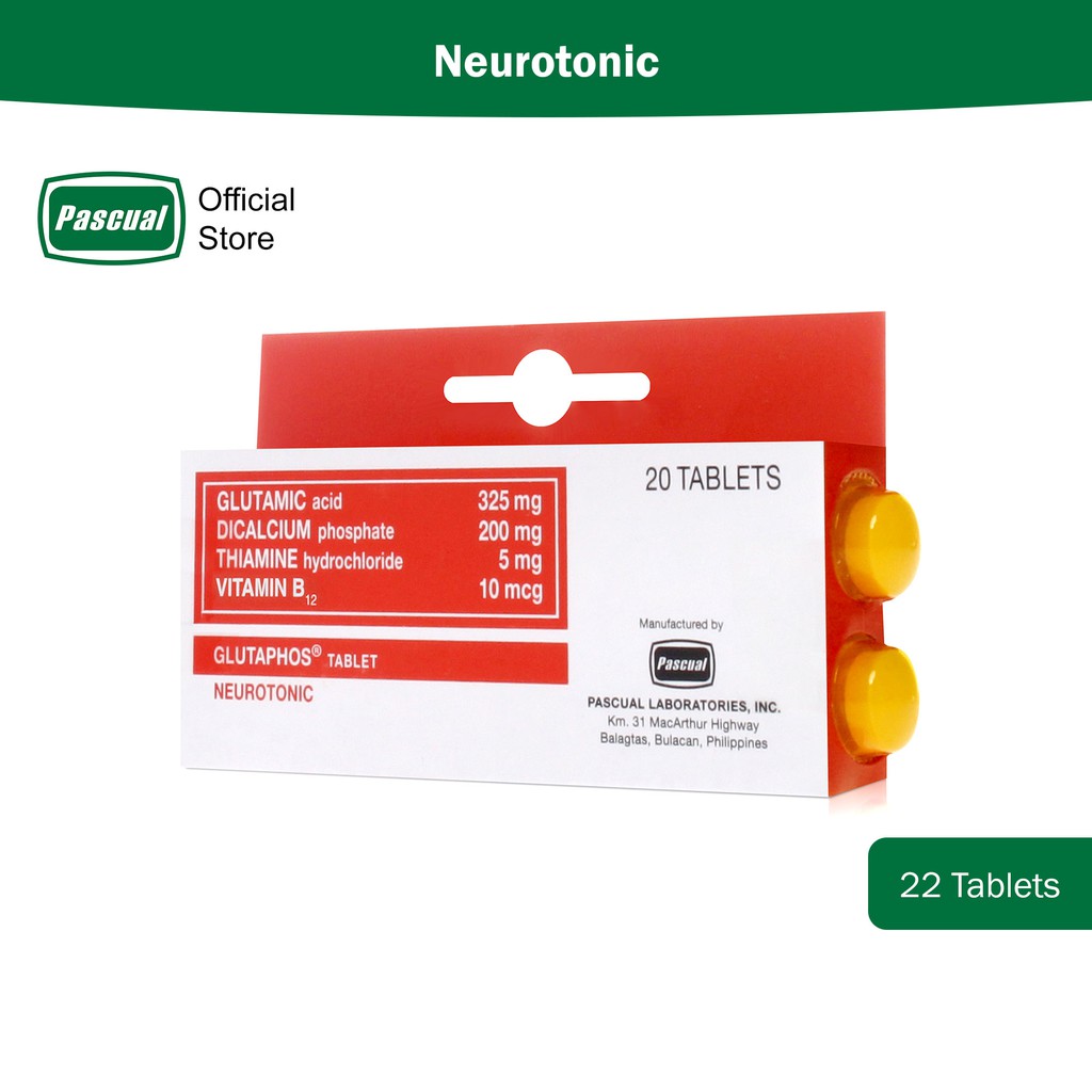 Glutaphos Tab 20 plus 2 Promo Pack | Shopee Philippines